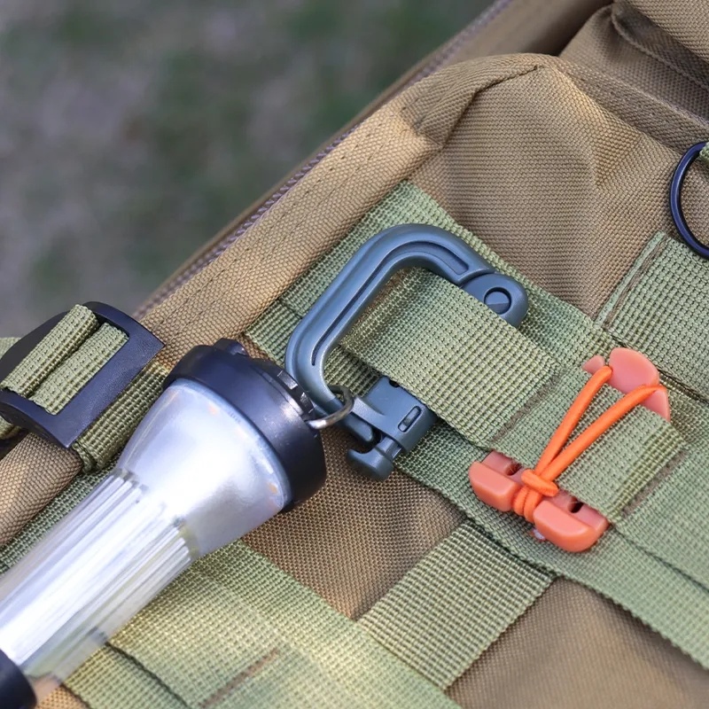 Attach Plasctic Shackle Carabiner D-ring Clip Molle Webbing Backpack ...