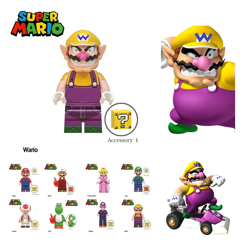 Interactive Building Wm6103 Blocks Toy Set, Luigi Character Design ...