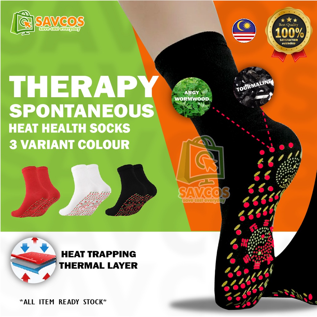 Unisex Stokin Muslimah Self Heating Health Care Socks Tourmaline ...