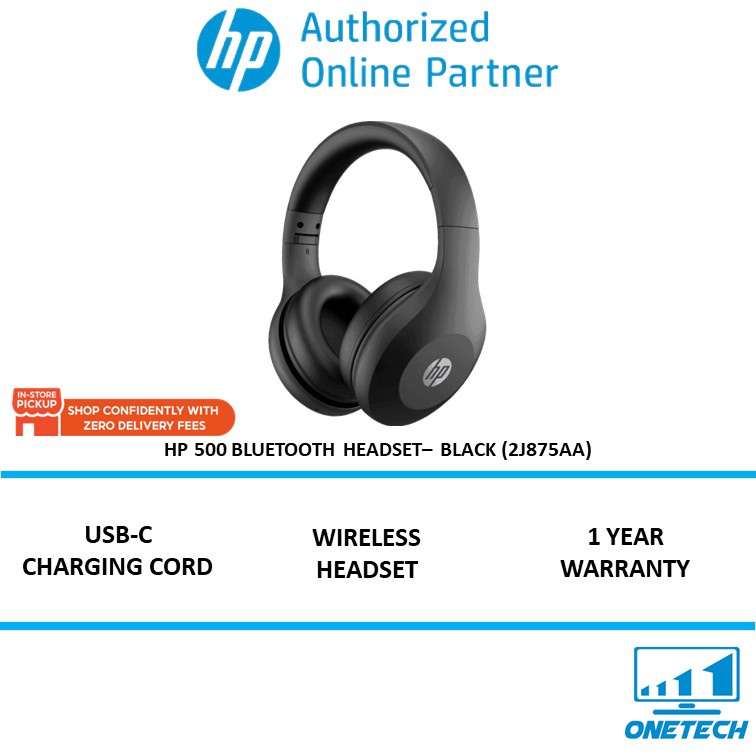 HP Bluetooth Headset 500 - 2J875AA ( Noise Isolation / Bluetooth 5 ...