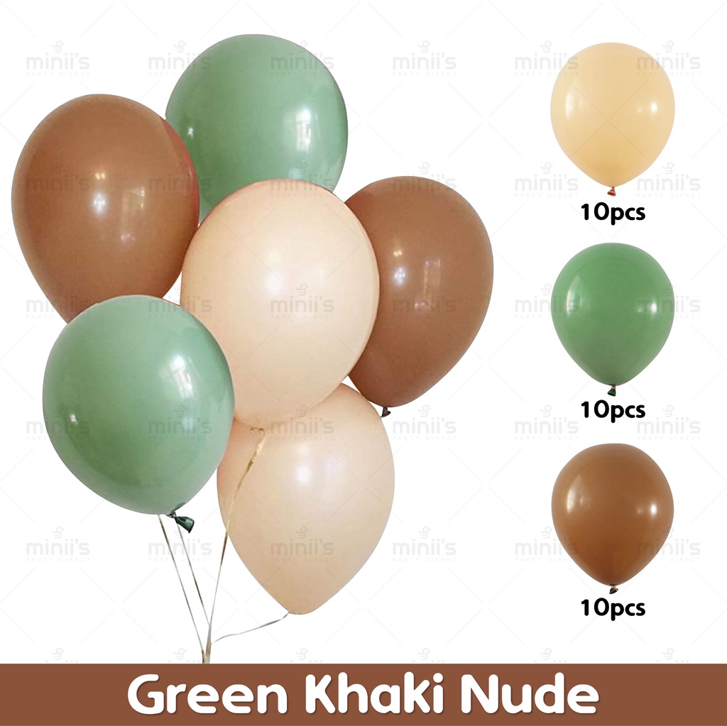 MINIIS PARTY 30pcs Retro Balloon Set Retro Color Balloon Vintage ...