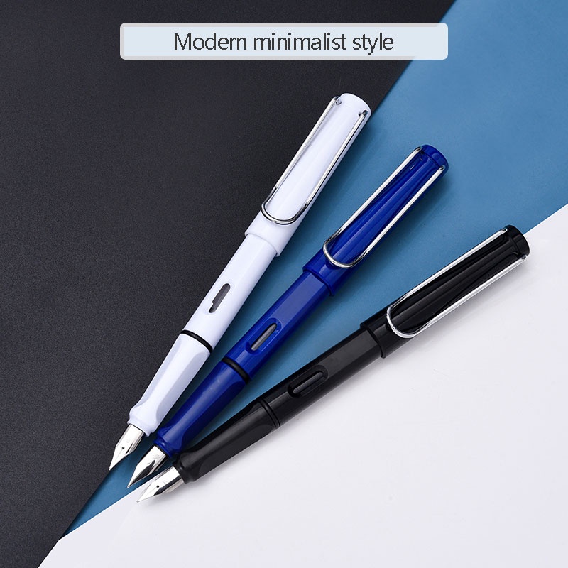 53 Pcs Clear Pen Set Ink Replaceable Fountain Black/Blue/Red Ink ...