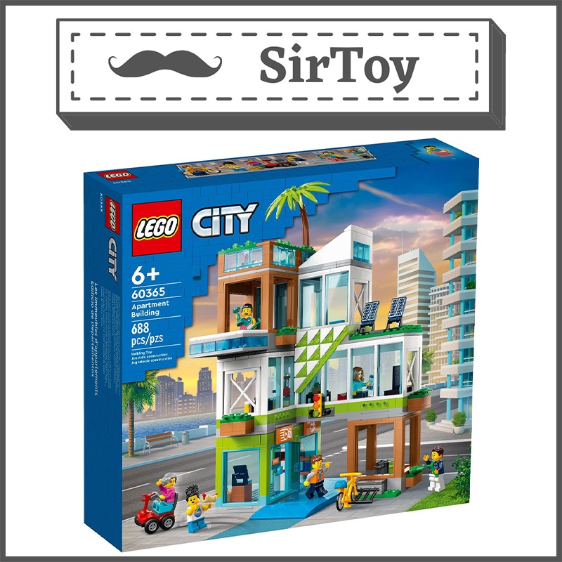 LEGO City 60365 Apartment Building (688 Pieces) | Shopee Malaysia
