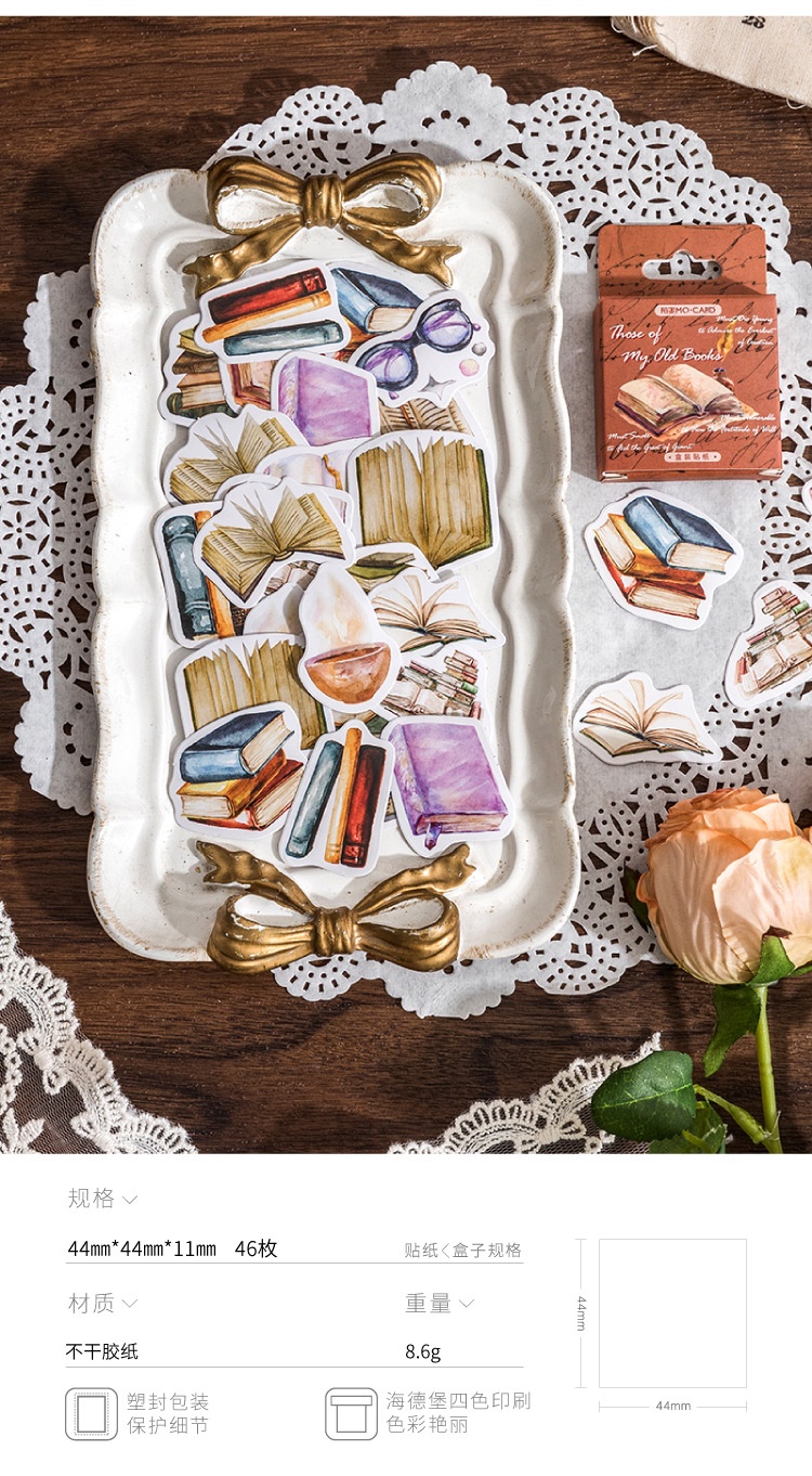 ENWEI 45 Pcs [Private Collection Series] Vintage Stationery Stickers ...