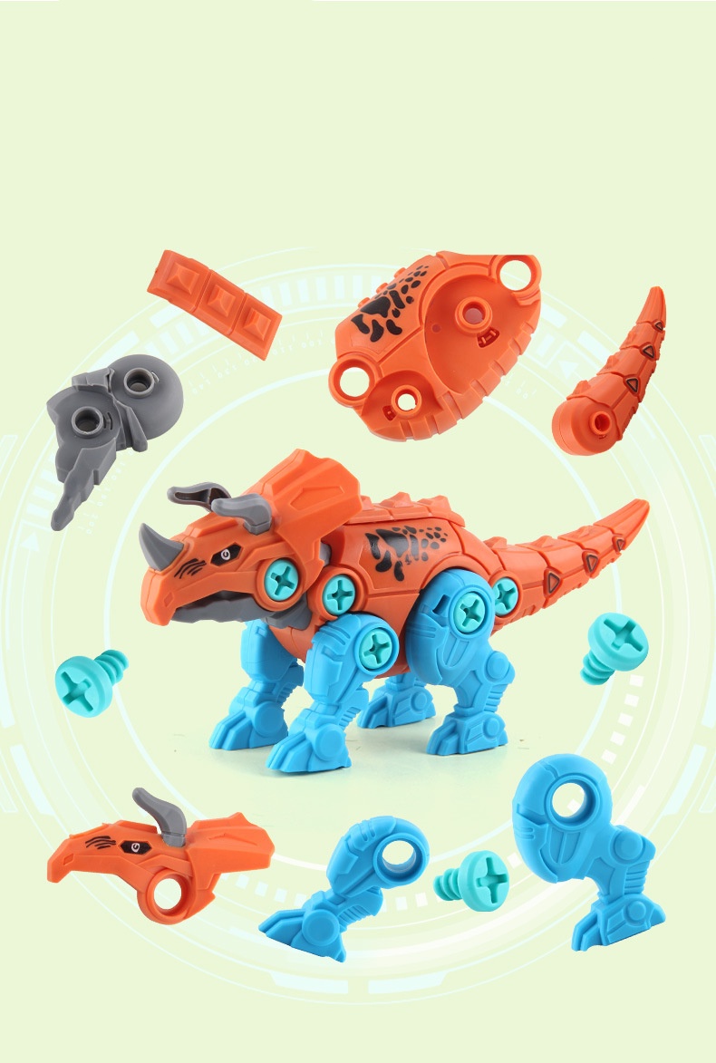 Children diy Disassembly Assembly Dinosaur Model Educational Toy ...