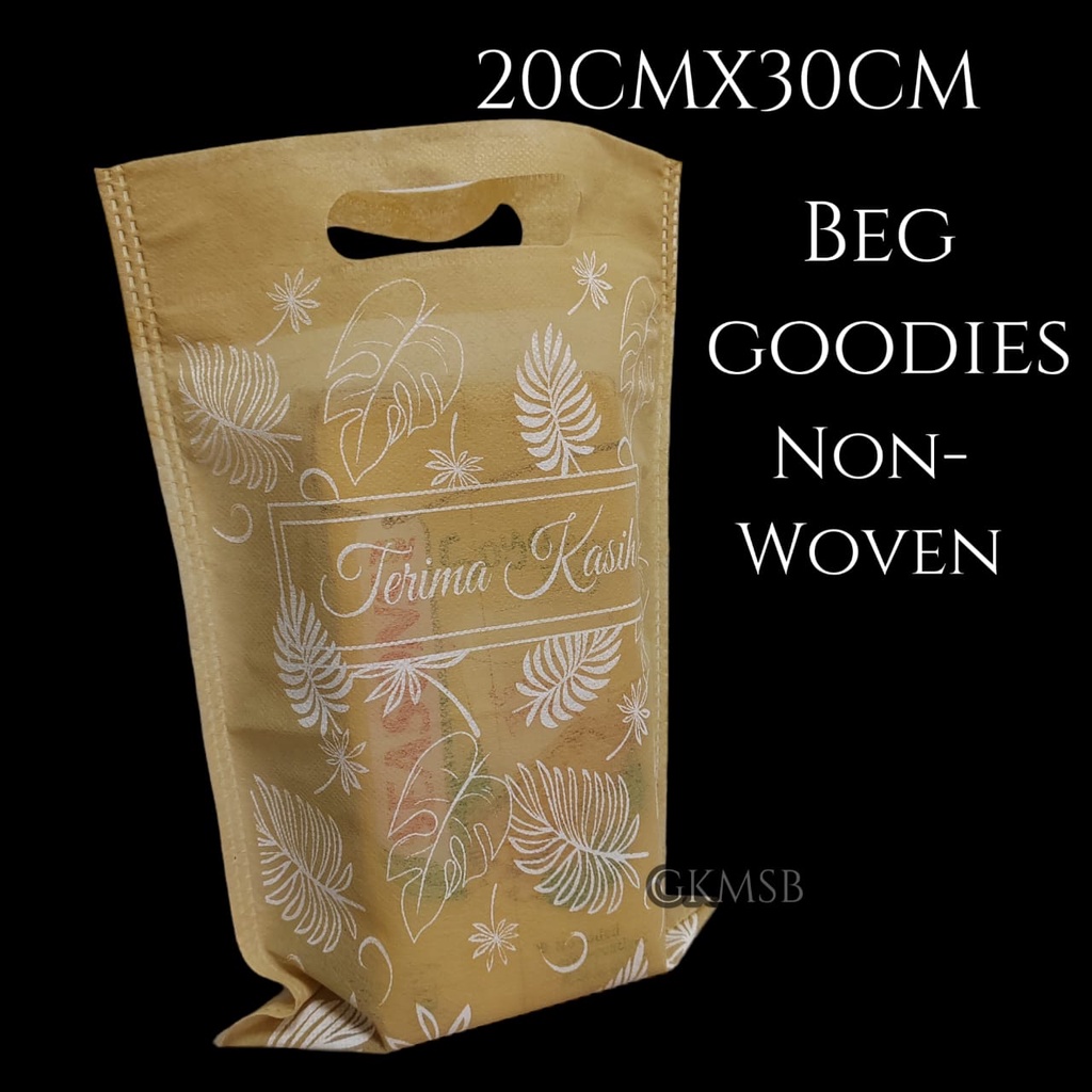 100PCS BEG KAIN 20CMX30CM Beg Kain Air Kotak Besar Non-woven Bag ...