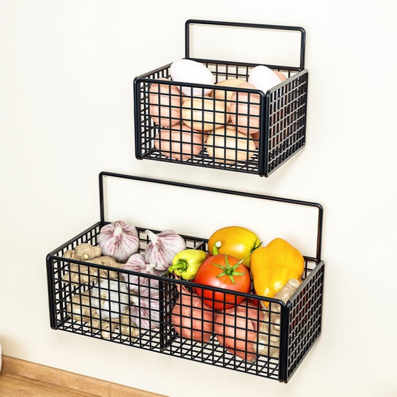 【IN STOCK】1/2/3 Kitchen Shelving No-Punch Wall Mount Storage Racks ...