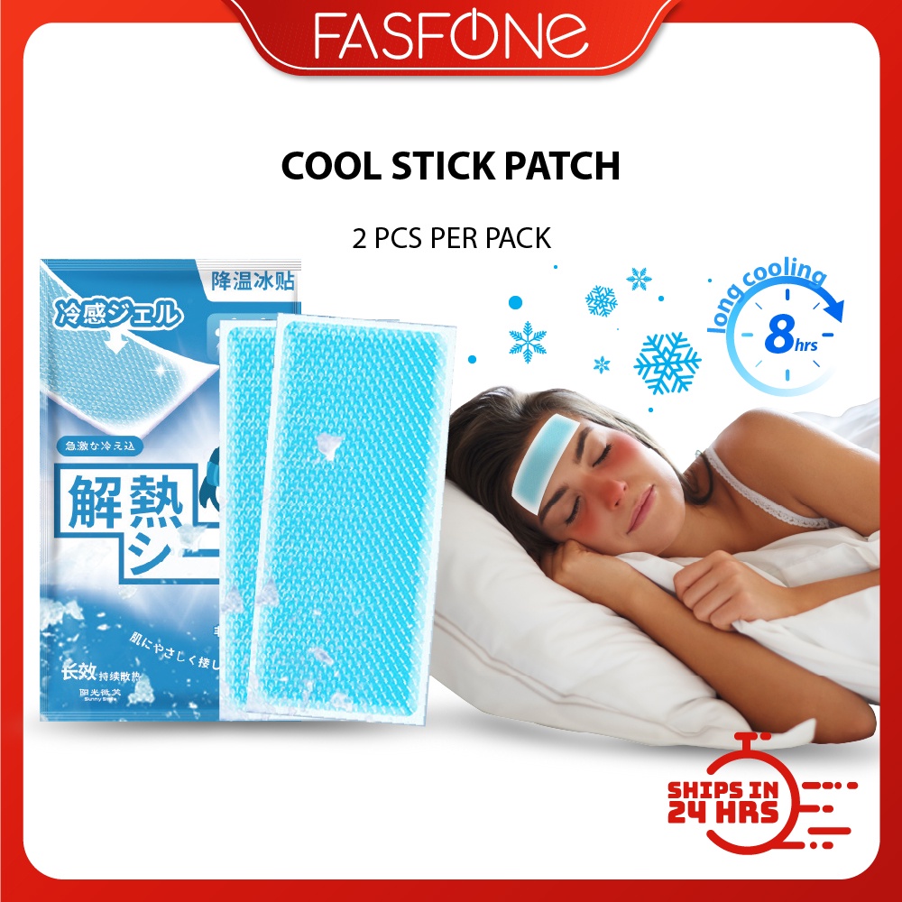 Fever Cooling Gel Adult Kids Ice Cold Plaster Cool Stick Forehead Skin ...