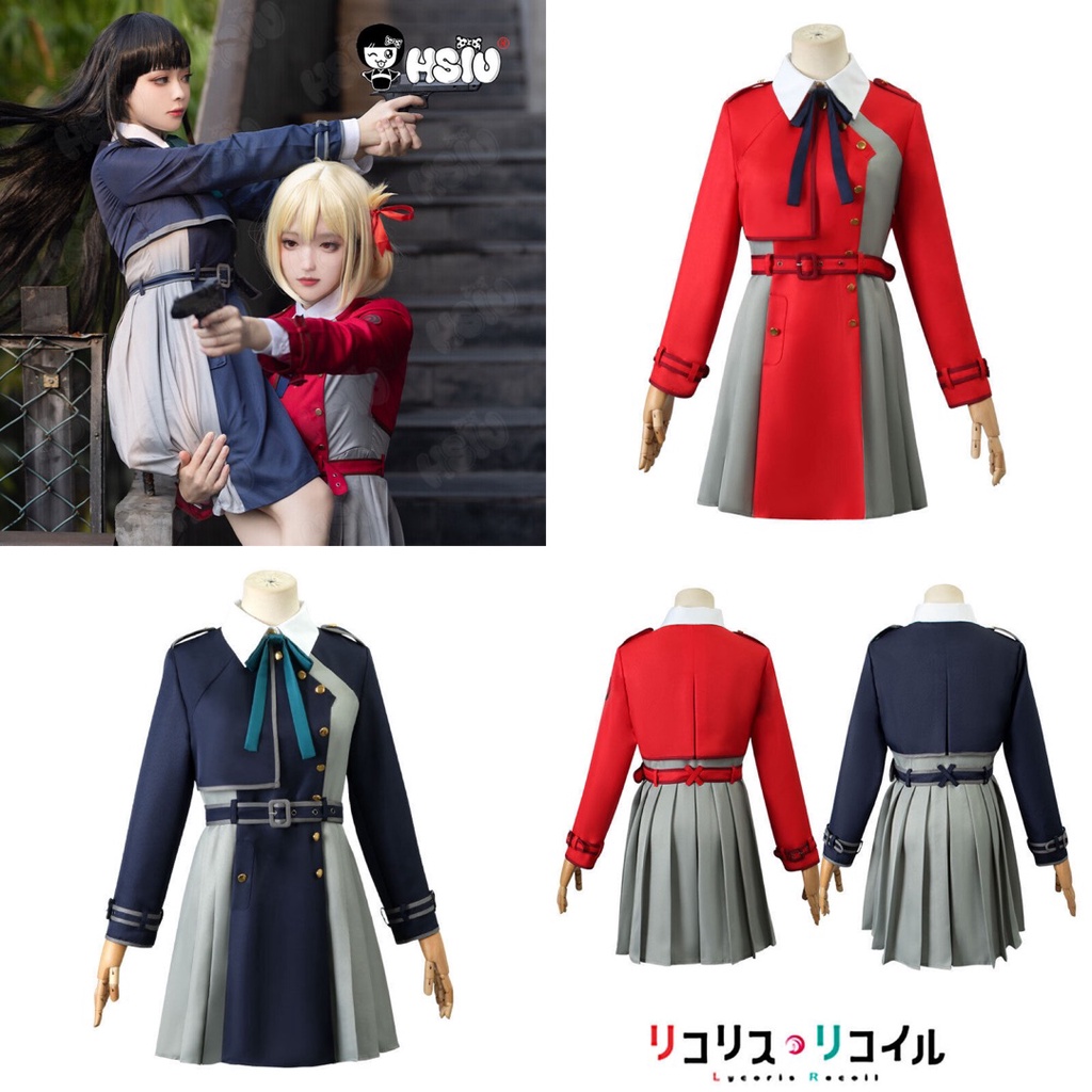 Recoil Chisato Lycoris Nishikigi Takinai Costume Outfit Anime | Shopee ...