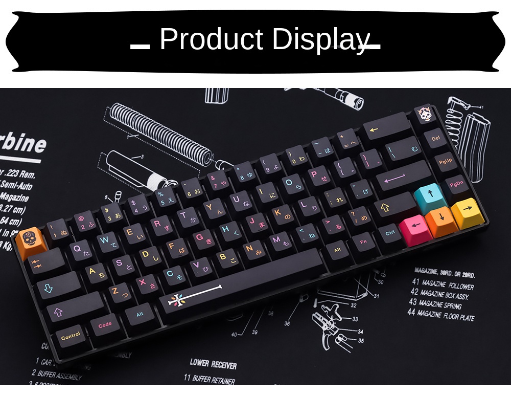 Mictl á n Underground World Keycap Cherry profile Height PBT Five sided ...