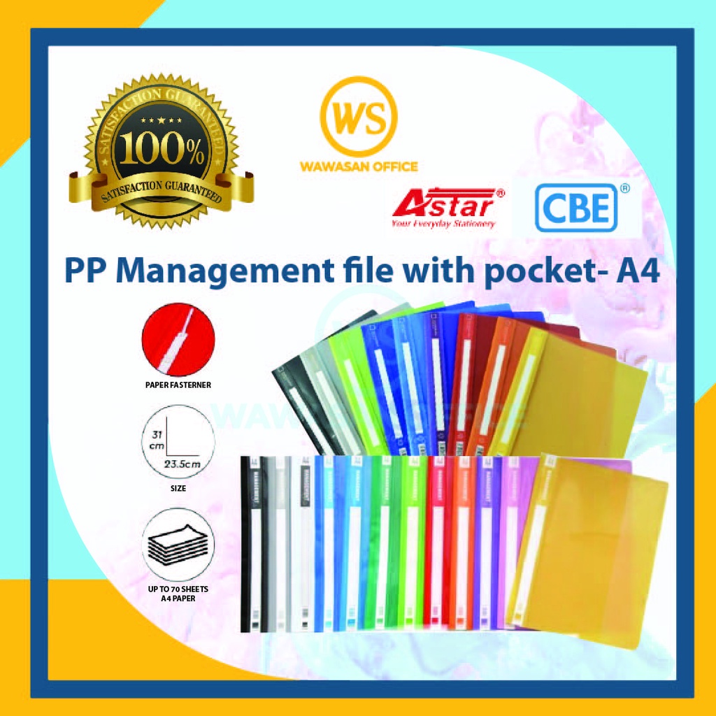 A4 Management File A4 PVC File (Matted Cover) / Document Holder / Fail ...