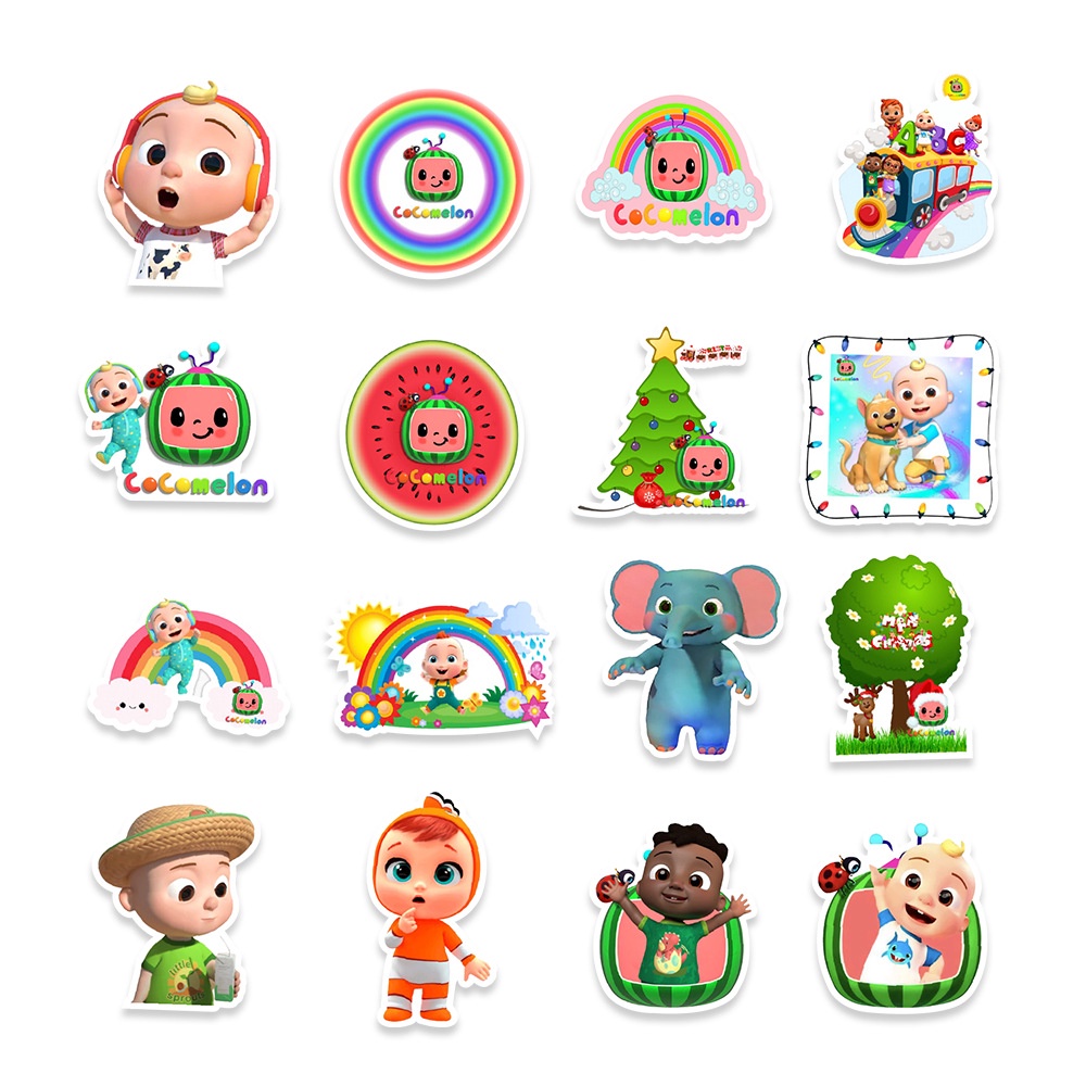 MUYA 50pcs Cocomelon Stickers Cartoon Graffiti Stickers for Laptop ...