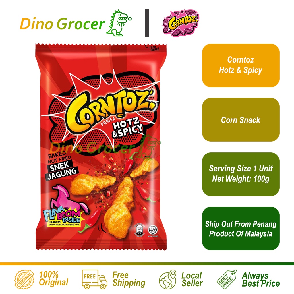 Corntoz Hotz & Spicy 100g 小零食香辣味 | Shopee Malaysia