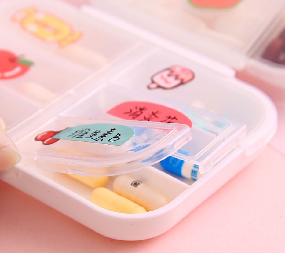 8 Grids Pill Box Weekly Medicine Vitamin Storage Boxes Travel Portable ...