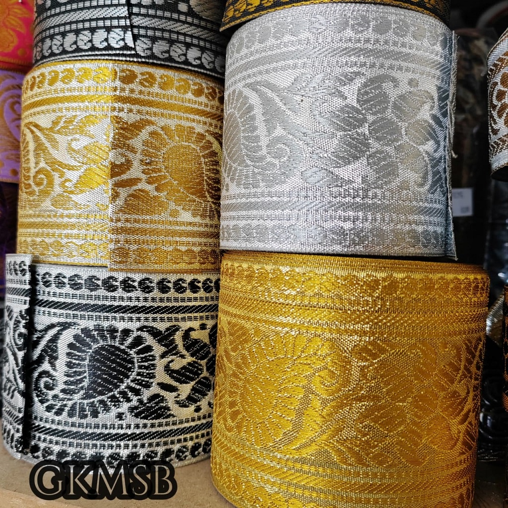 1 Roll 3” Reben Songket LACE Jubah Konvo Convo 76mm code 1858 / 5478 ...