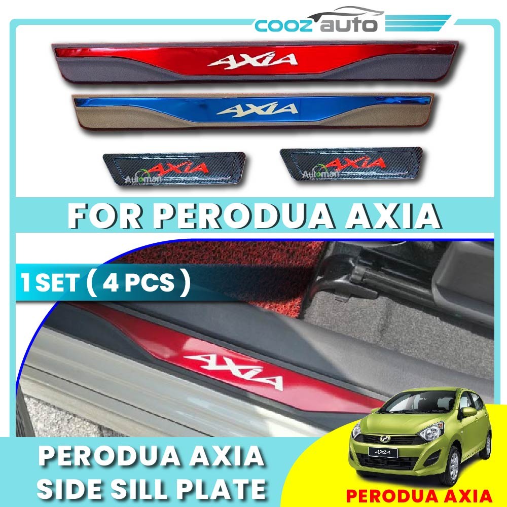 PERODUA AXIA 2014 - 2022 Colorful Door Side Sill Step Plate | Shopee ...