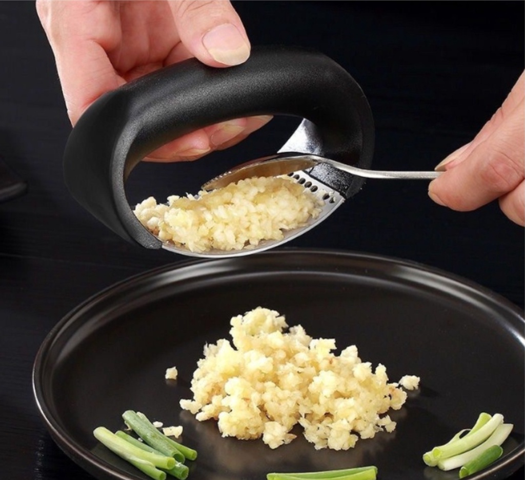 DC Garlic Press Stainless Steel Garlic Masher Chopping Manual Garlic ...