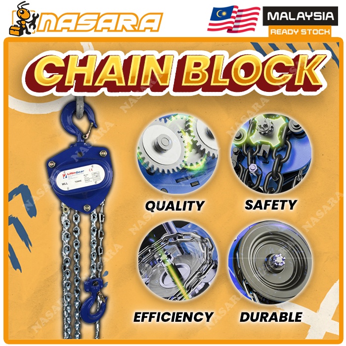 NASARA 2 TON HEAVY DUTY CHAIN BLOCK for LIFTING AND HANDLING SOLUTION ...