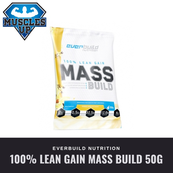 【AUTHENTIC】Everbuild 100% Lean Mass Build Sachet - Mass Gainer - Weight ...