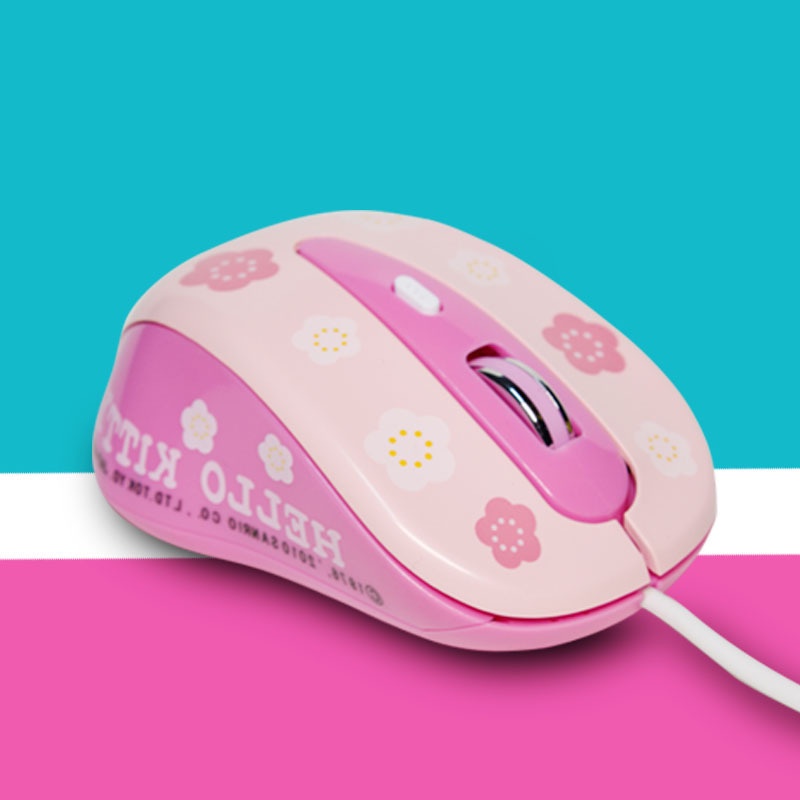 Wired Mouse Cute Hello Kitty Mouse Computer Mouse Mini Gift Mause ...