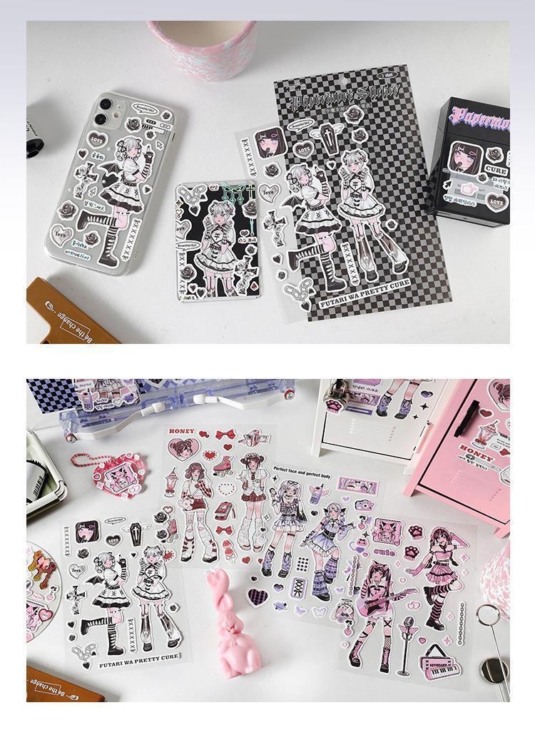 idako pelekat Poket stickers akaun tangan scraping kad goo filem bodoh ...
