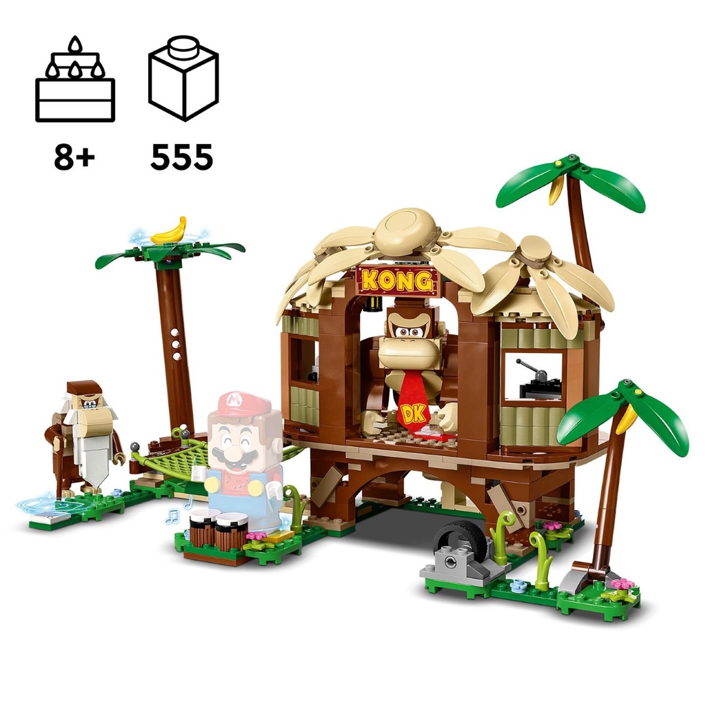 LEGO 71424 Super Mario Donkey Kongs Tree House Expansion Set Building ...