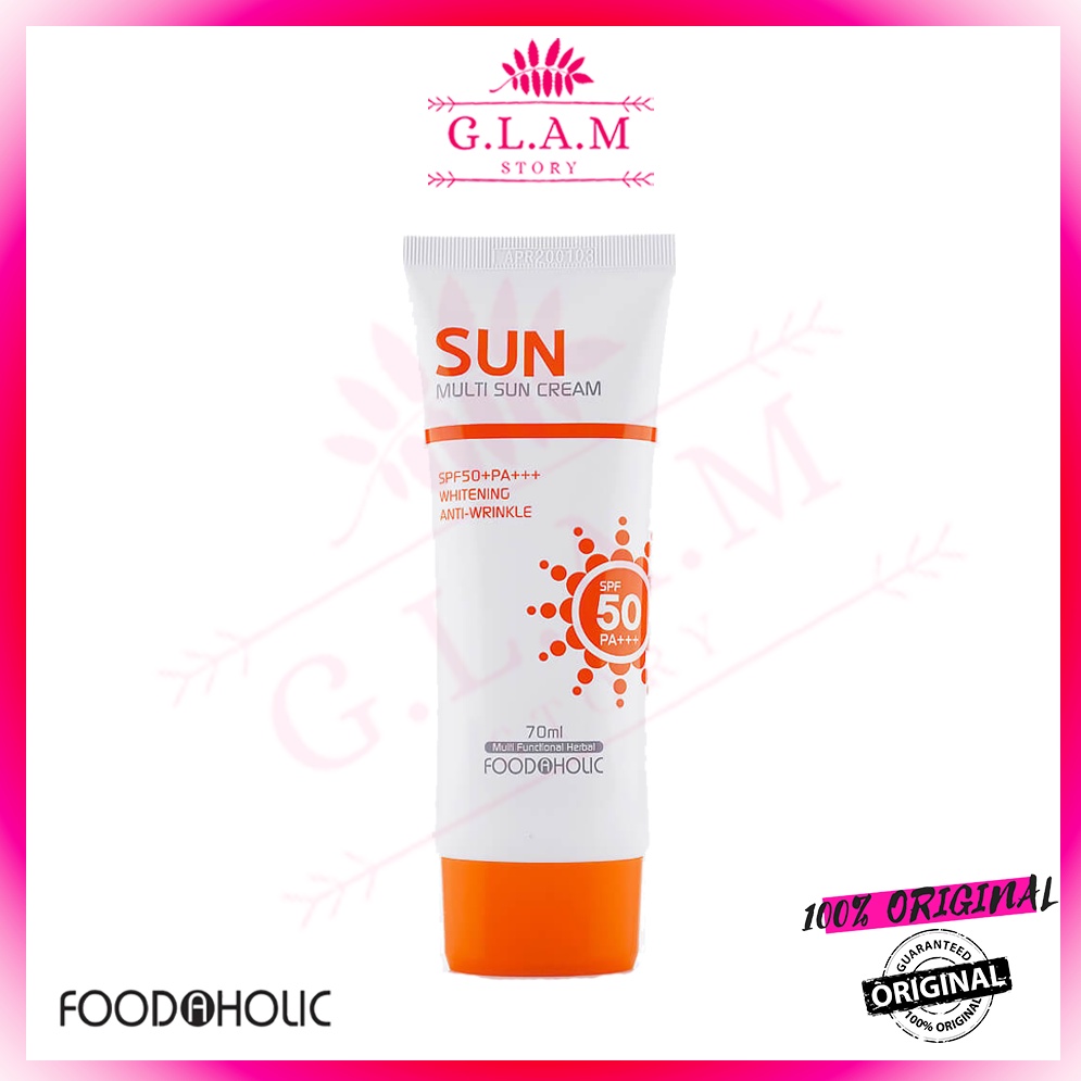 FOODAHOLIC Multi Sun Cream SPF50+ PA+++ 70ml [GLAM] | Shopee Malaysia