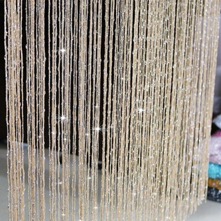 𝗧𝗥𝗜𝗠𝗠𝗔𝗕𝗟𝗘 》200cm x 100cm Window String Curtain Line Curtains Room Door ...