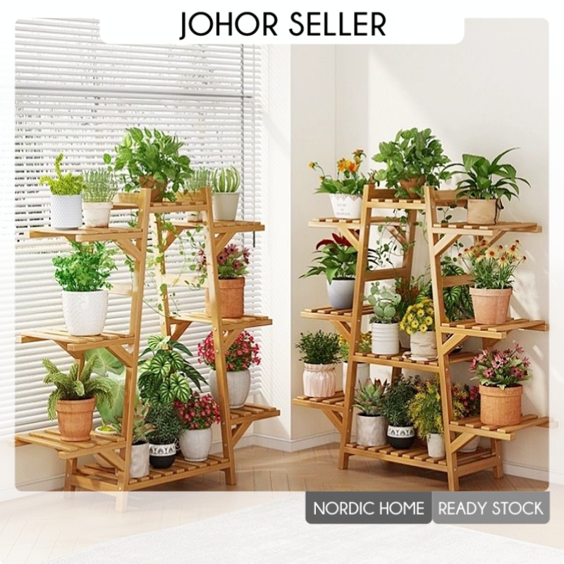 【NordicHome】Balcony Flower Rack Indoor Succulent Climbing Vine Flower ...