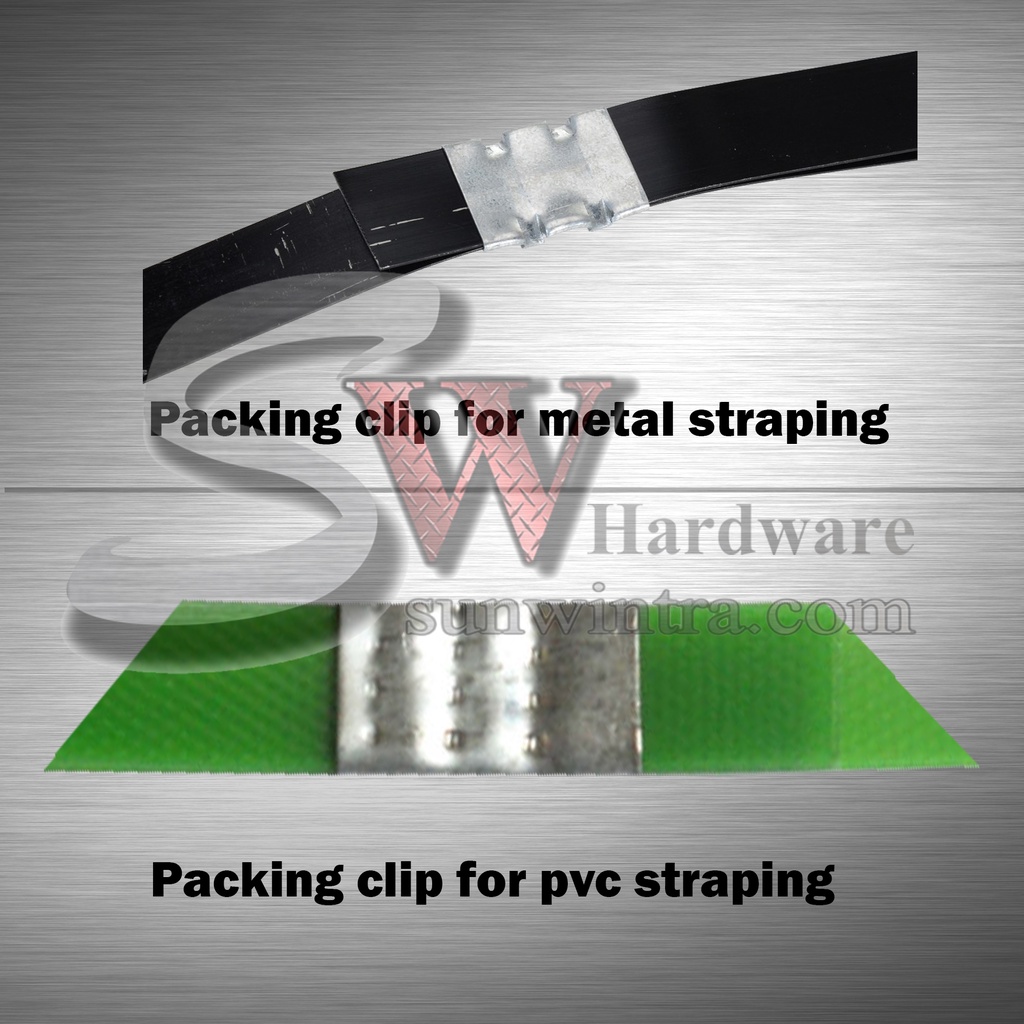 SW HARDWARE Strapping Clip for 5/8" PVC / Steel Metal Packing Strap ...