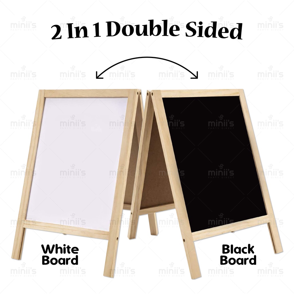 MINIIS PARTY Mini Menu Board Mini Chalk Board 2 In 1 Whiteboard ...