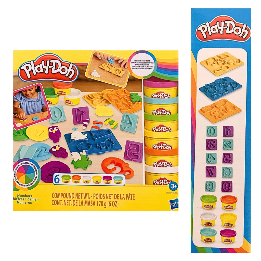 Play-Doh Fundamental Hasbro Playset / Mini Bucket Dough & Clay Number ...