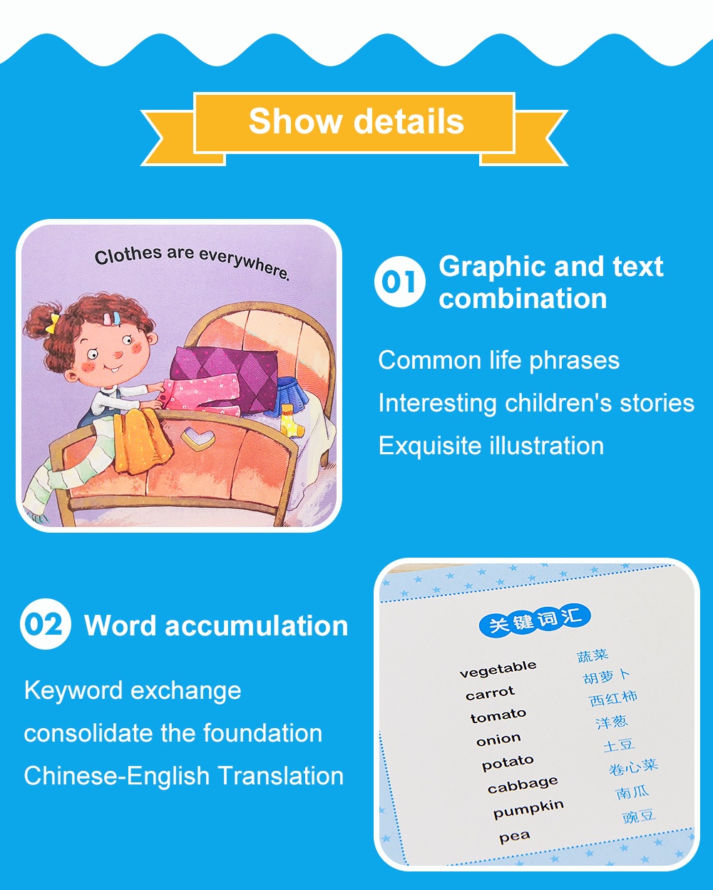 Random 5 Books Preschool Picture Book for Kids Children Learning ...