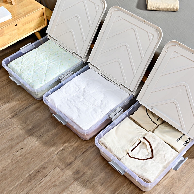 【PLAYFUL】Transparent Storage Box Kotak Simpanan Roda Storage Box with ...
