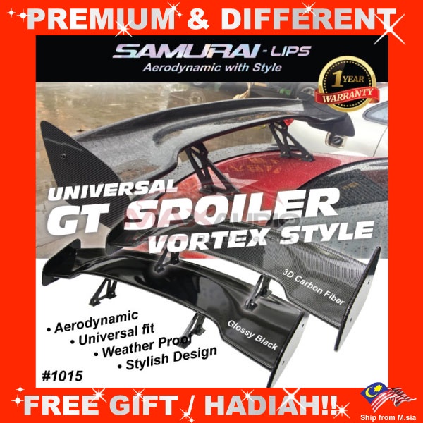 VORTEX GT STYLE SAMURAI Spoiler BEZZA SAGA PERSONA WIRA WAJA VIOS CITY ...
