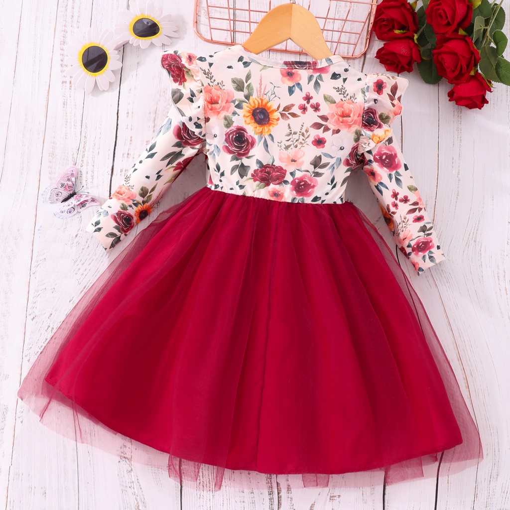 【Ready Stock】 2024 Dress for Kids Girl 2-8 Years Summer Autumn Terno ...