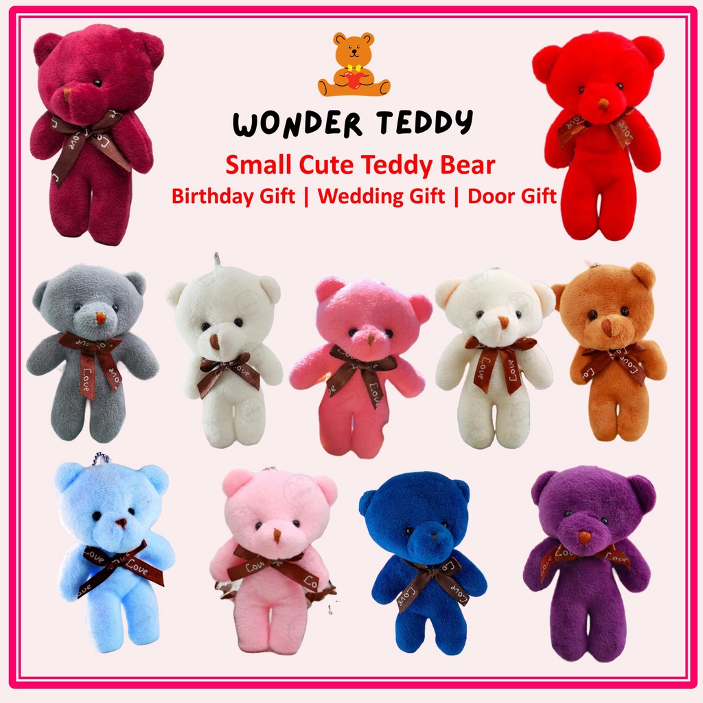 Wonder Teddy Bear (12CM | Door Gift | Birthday Gift | Wedding Gift ...