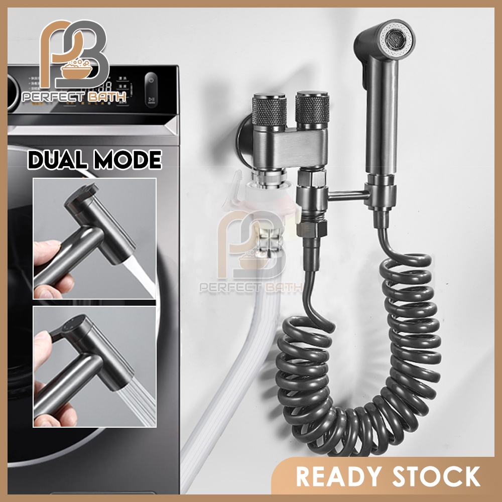 Perfect Bath Two Ways Round Copper Tap Bathroom Faucet Bidet Spray Gun ...