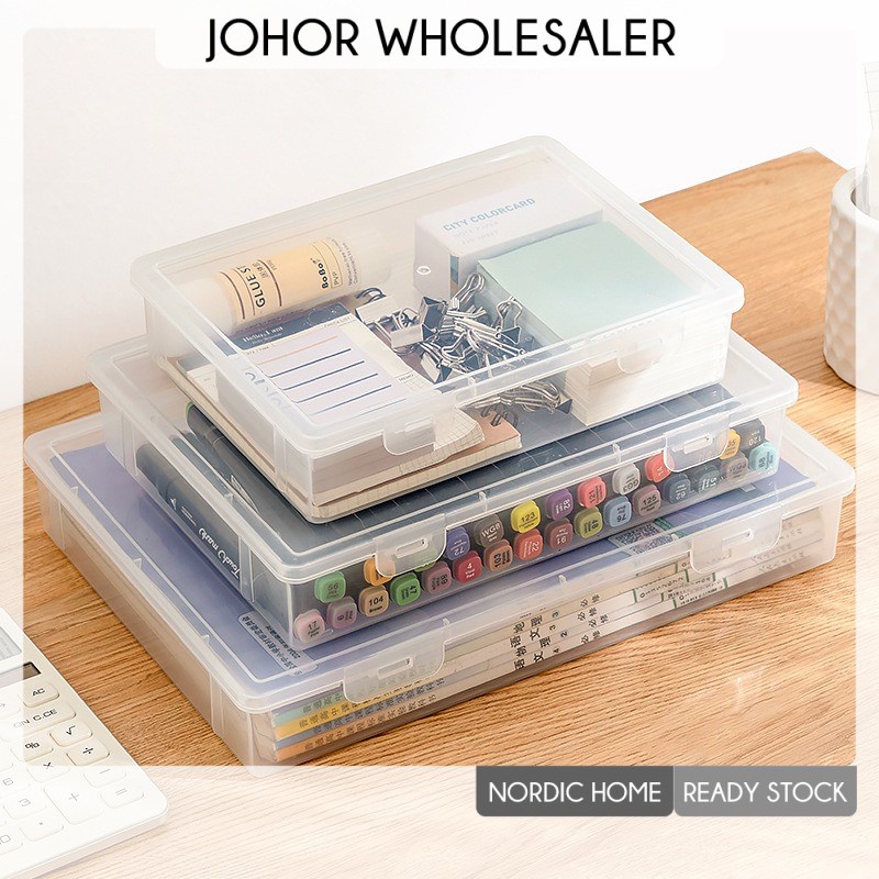 【NordicHome】A4 Paper Storage Box Buckle Design Tear-resistant ...