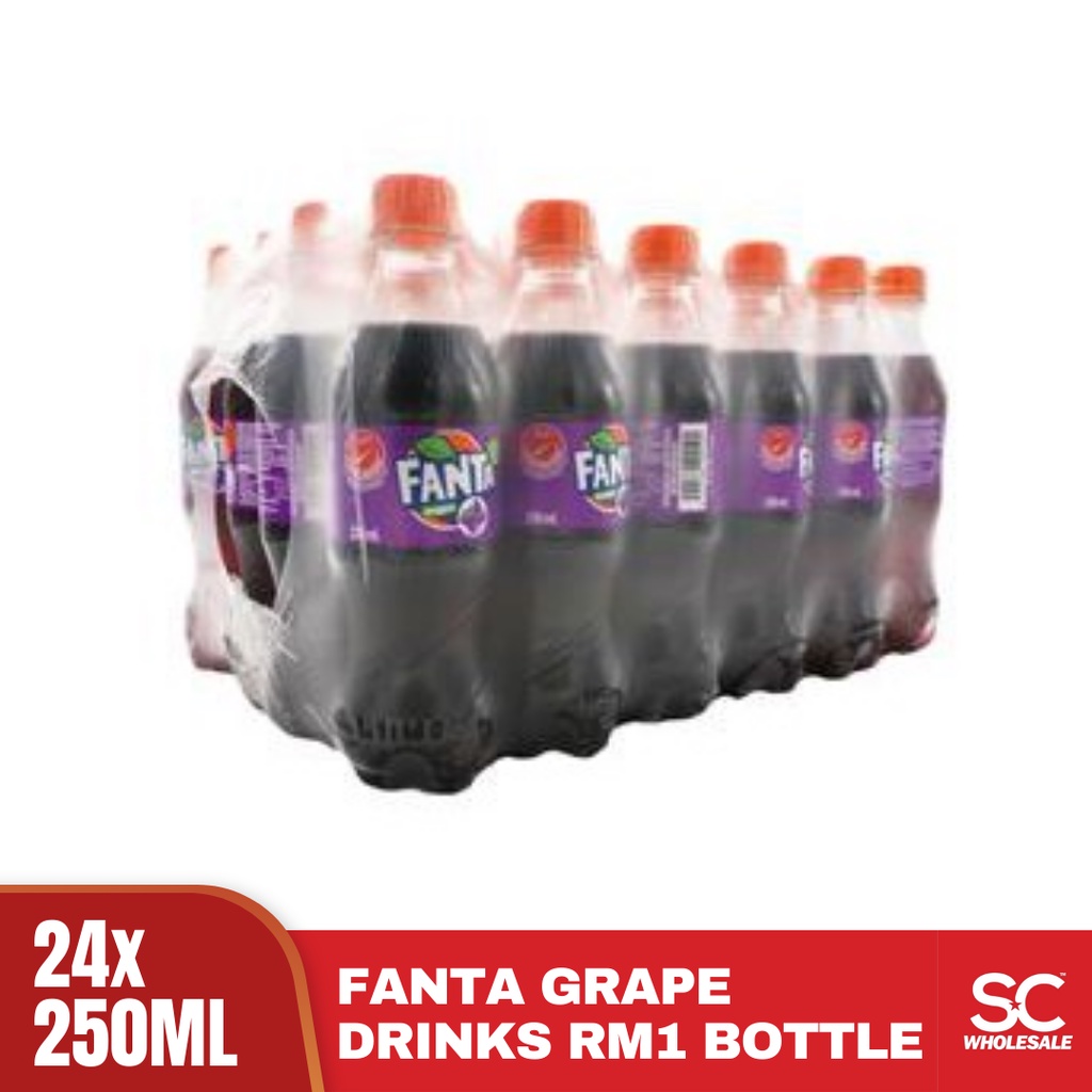 Fanta Grape Flavor Drinks Pet Bottle 24 x 250ml (RM 1) | Shopee Malaysia