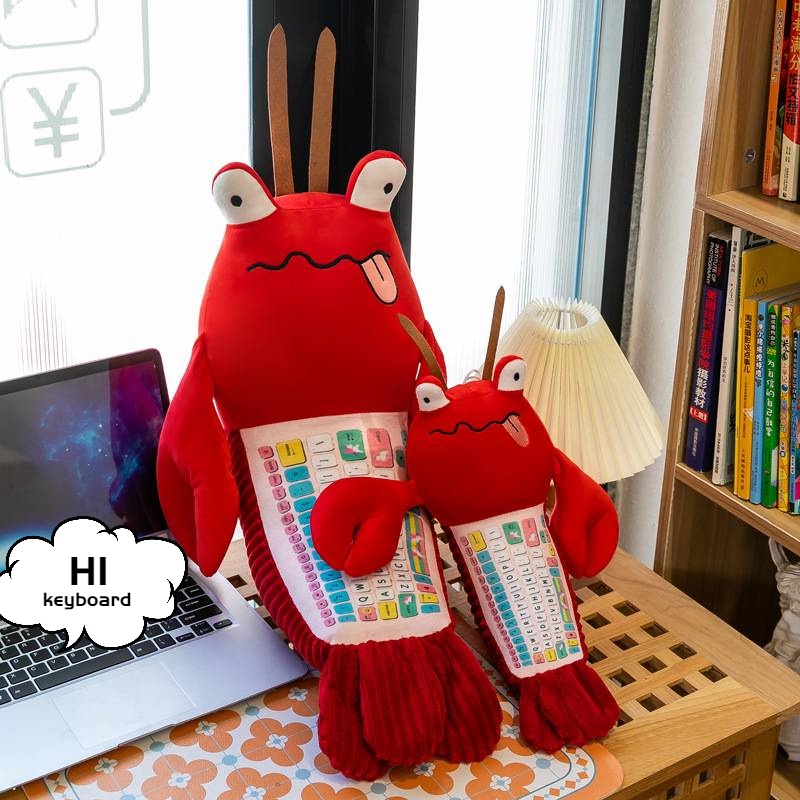 Plushie Lobster With Net Packaging Easy To Carry And Gift | Shopee Malaysia