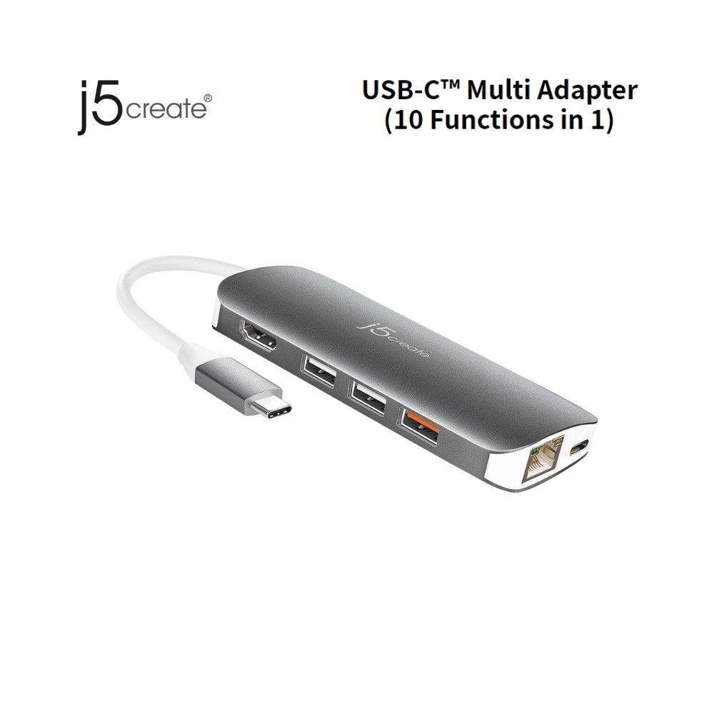 J5create JCD384 USB-C™ Multi Adapter (10 Functions in 1) | Shopee Malaysia