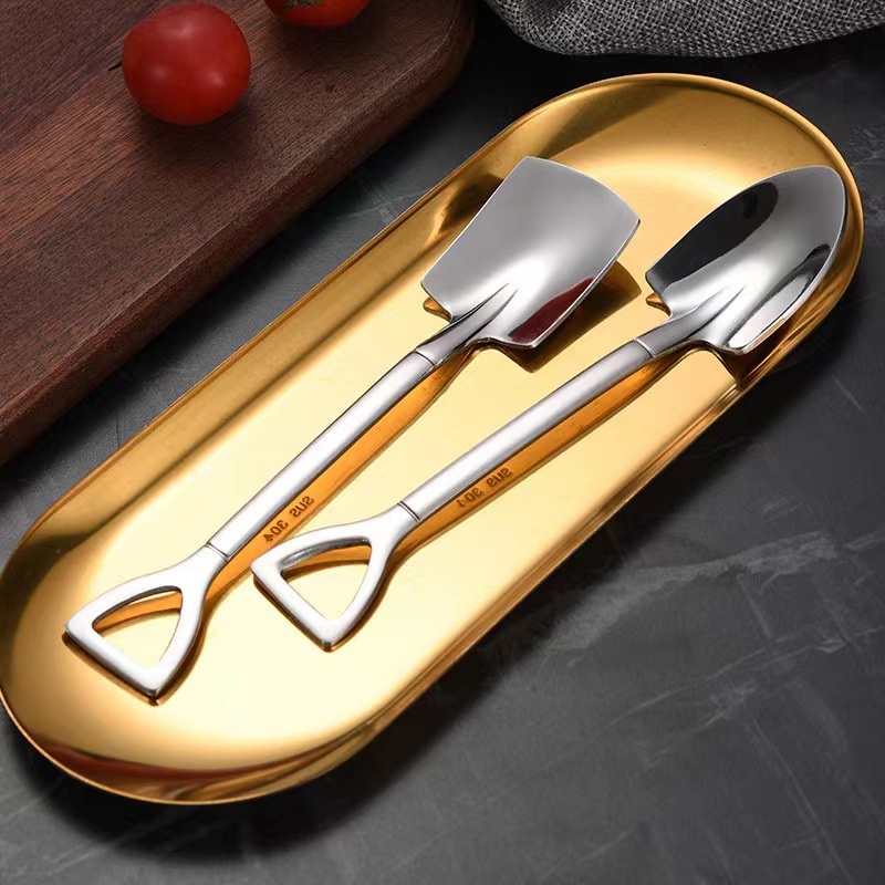 Durable Thickened Smooth Spoon / Stainless Steel Watermelon Creative ...