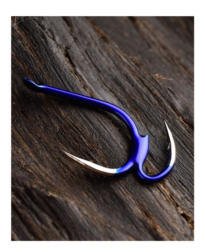 10Pcs/lot High-carbon Steel Double Hooks 2 Way Strength Tip Sharp ...