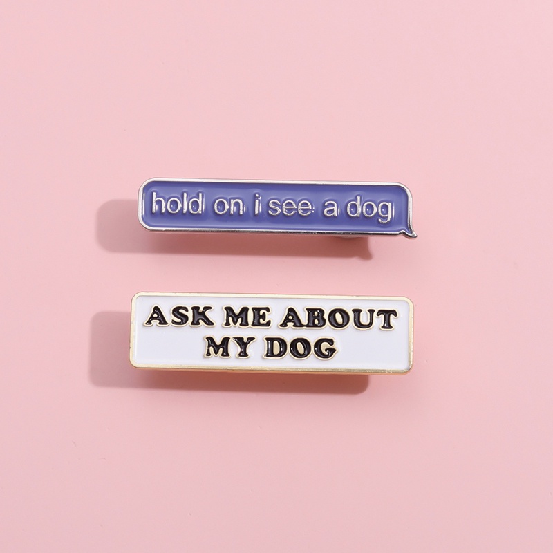 Creative Text Enamel Pins Social I Tried Quotes Pin Cartoon Texts ...