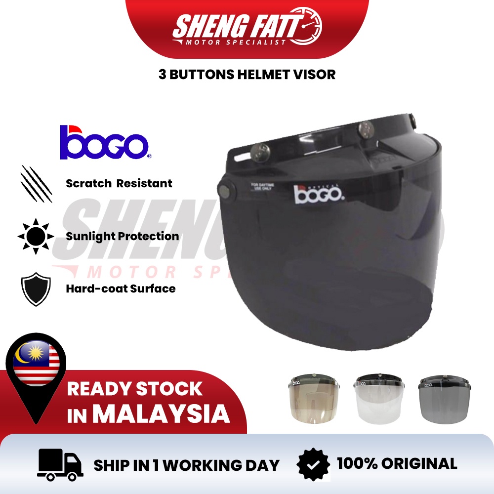 BOGO Visor 3 Button Black Cap BO GO helmet SGV 99 MHR 3 MS88 MAGNUM MHR ...