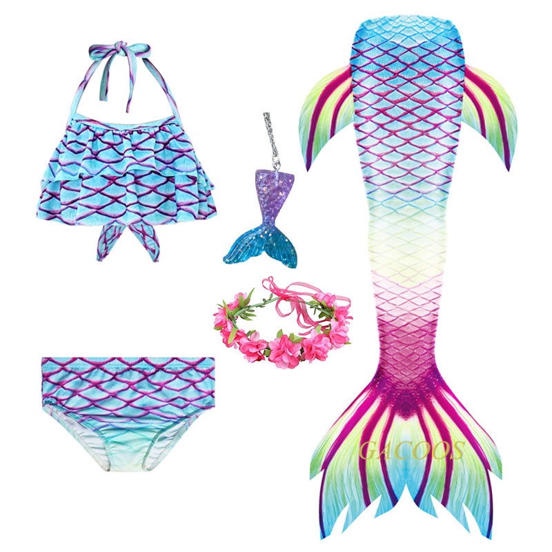Mermaid Swimwear for Girls Kids Swimming Mermaid Tail Mermaid Costume ...