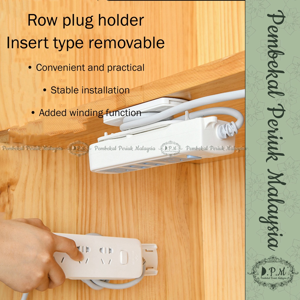 Wall-mounted Socket Holder / Pemegang Soket yang Dipasang di Dinding ...