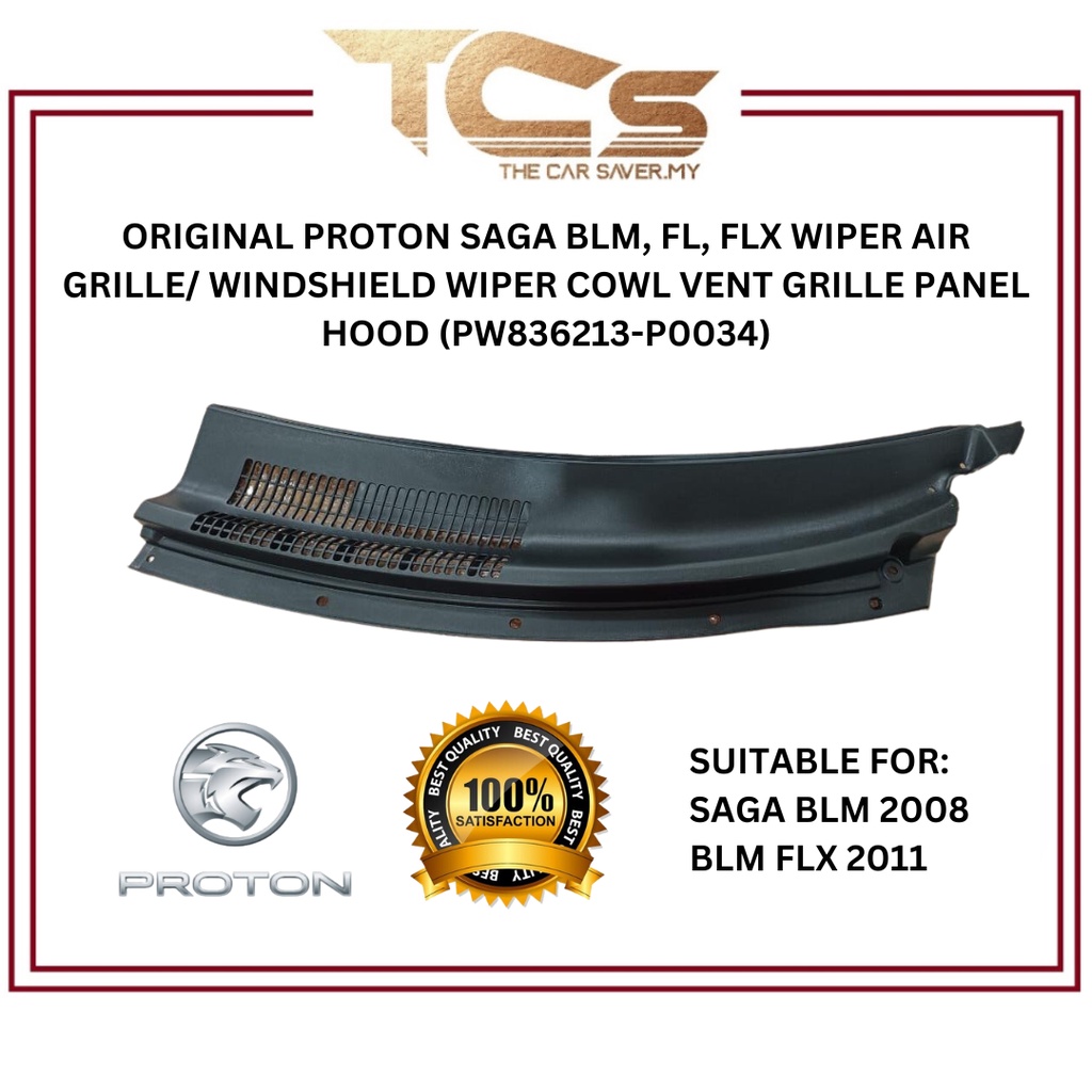 ORIGINAL PROTON SAGA BLM, FL, FLX WINDSHIELD WIPER COWL VENT GRILLE ...