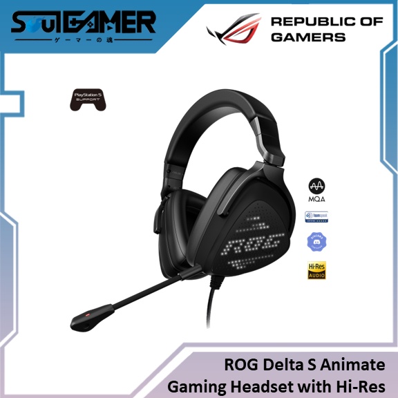 Asus ROG Delta S Animate Lightweight USB-C® gaming headset , AniMe ...